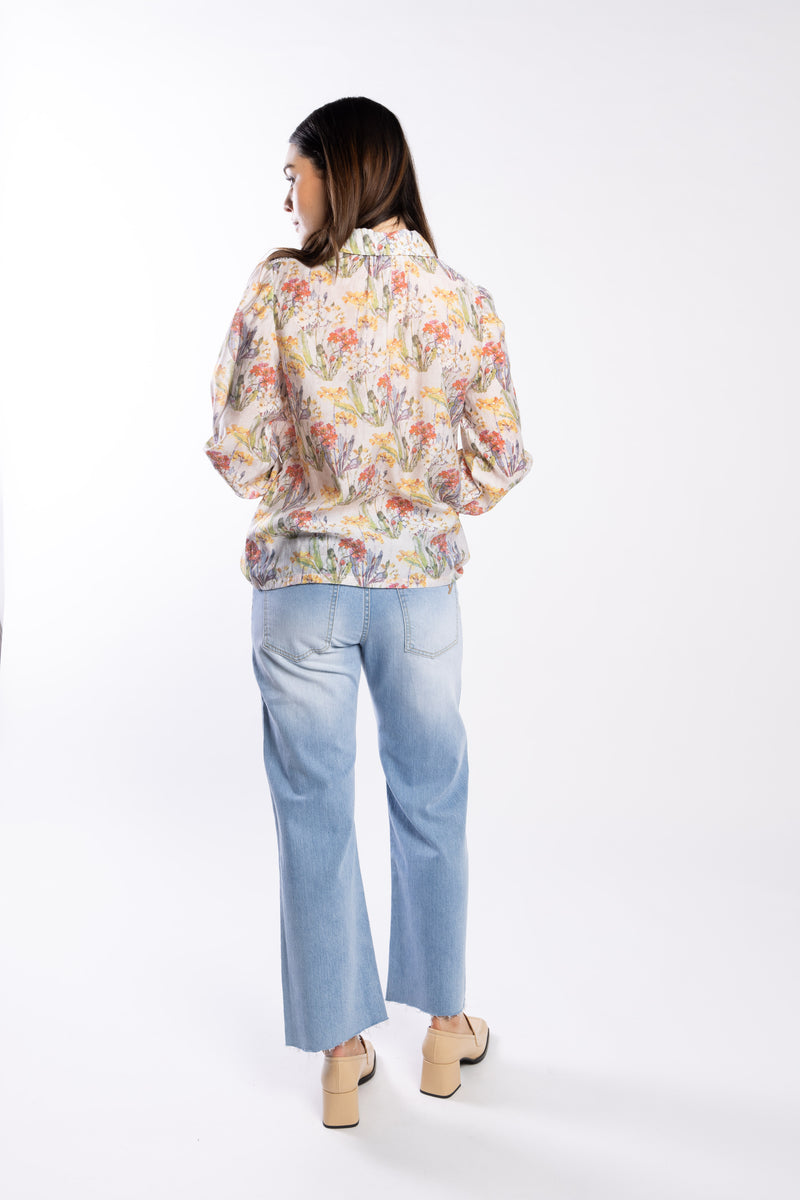 1307 - Gilly Blouse - Vintage Garden – Drama The Label