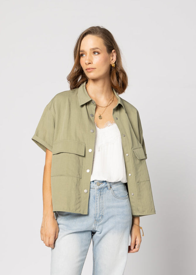 1320 - Over The Top Jacket - Khaki – Drama The Label